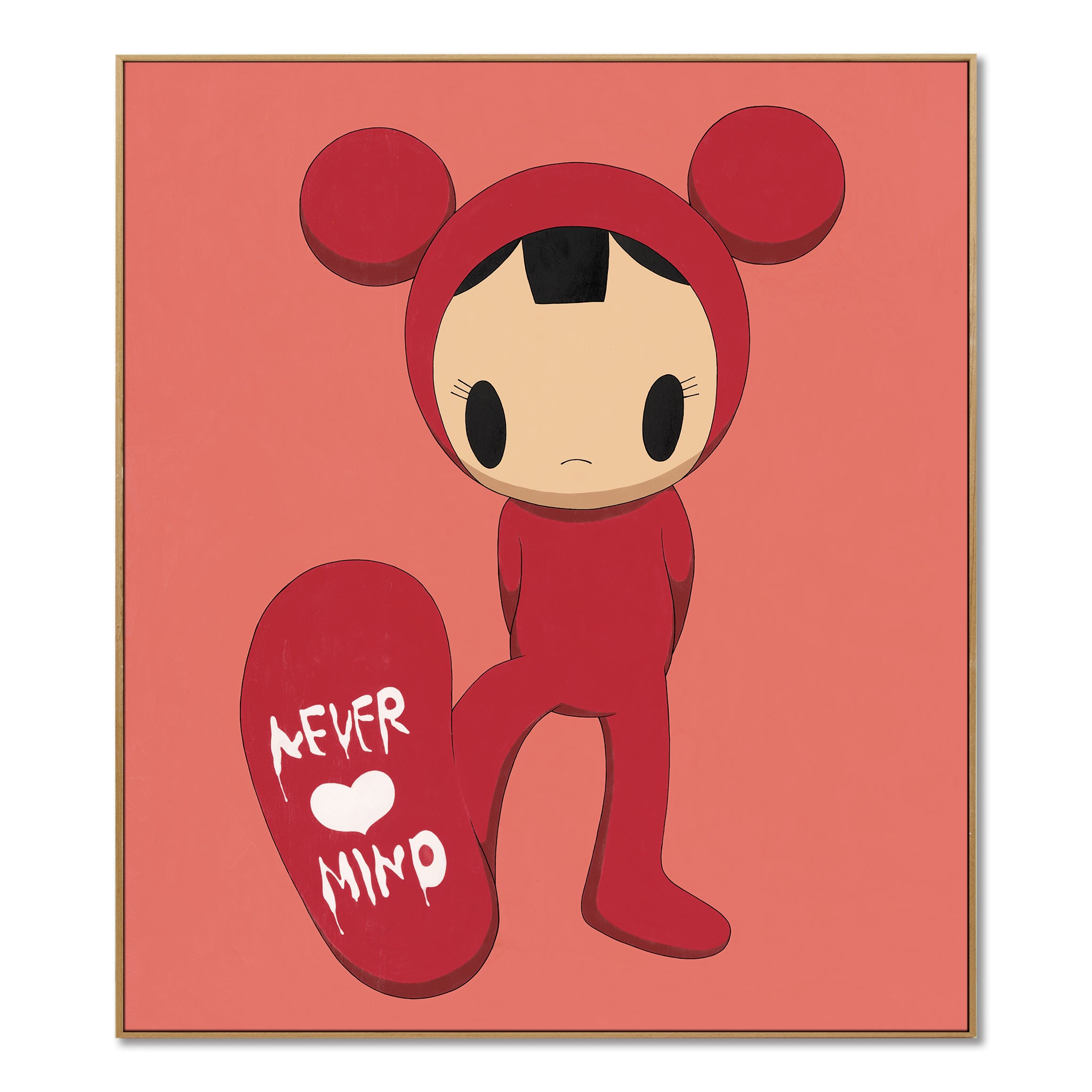 "NeverMind"hand-stretched canvas framed prints – ARTGOW