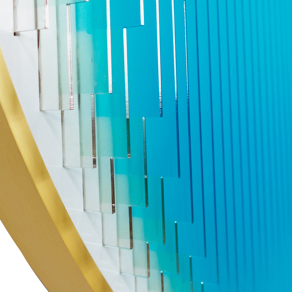 Iridescent Striped Acrylic Installation Art – ARTGOW Official Website