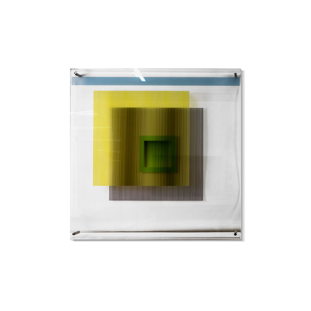 Tricolor Square Acrylic Installation Art – ARTGOW