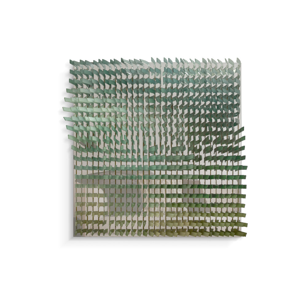 Green Gradient Acrylic Installation Art – ARTGOW