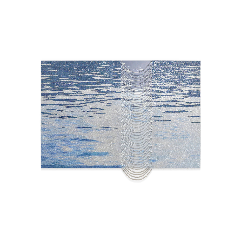 Blue Rock Pattern Acrylic Installation Art – ARTGOW