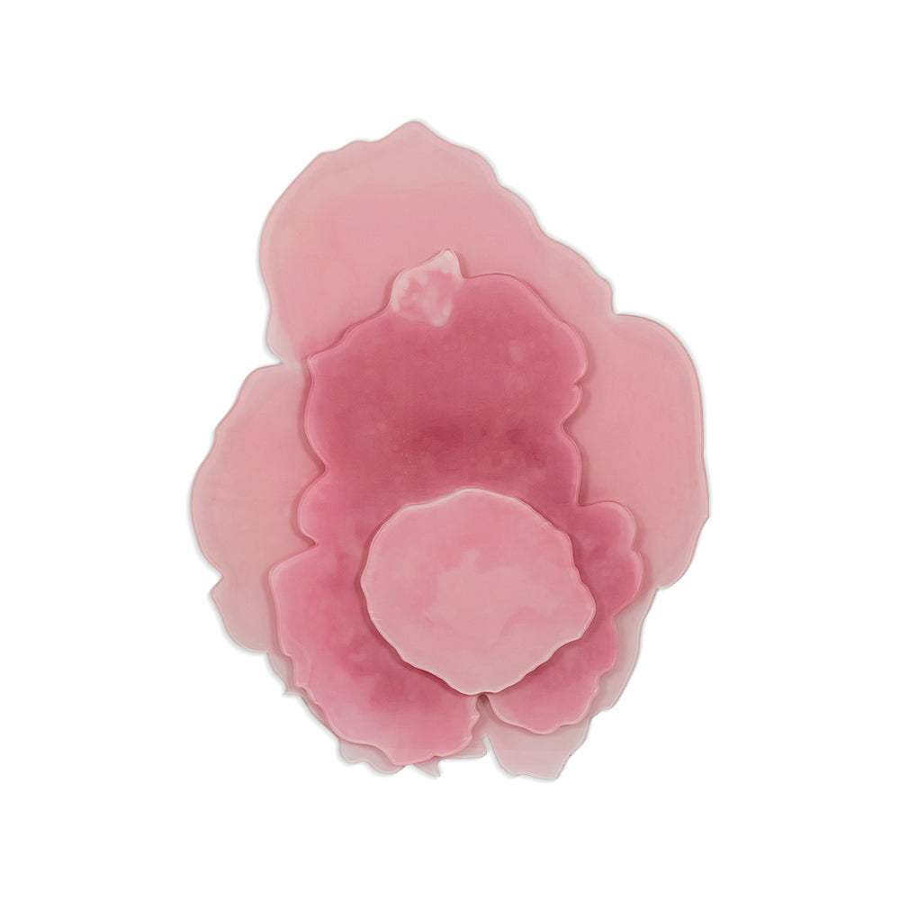 Gradient flowers acrylic installation art – ARTGOW Official Website